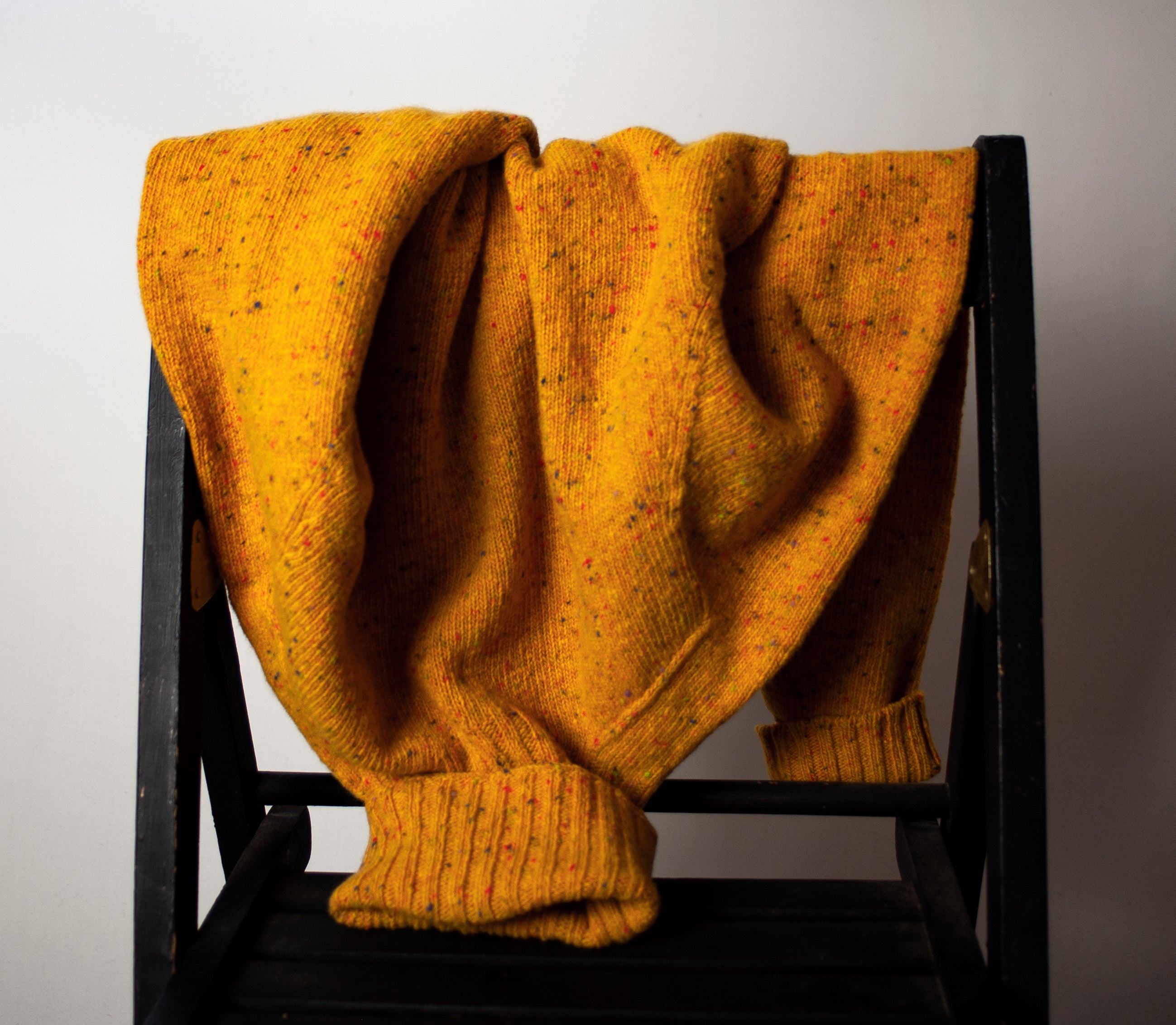 Merino Wool Donegal Roll Neck Jumper – Genuine Scottish Knits